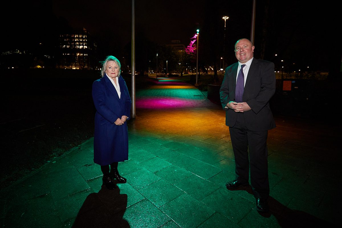 Rainbow lighting brightens up Coventry City Centre - The Coventry Observer
