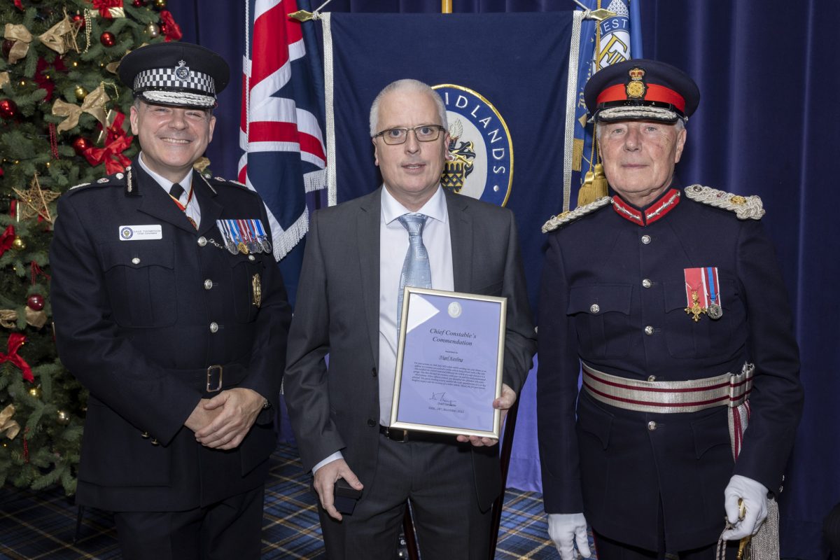 Nigel given courage award by Chief Constable for bravery in Coventry ...