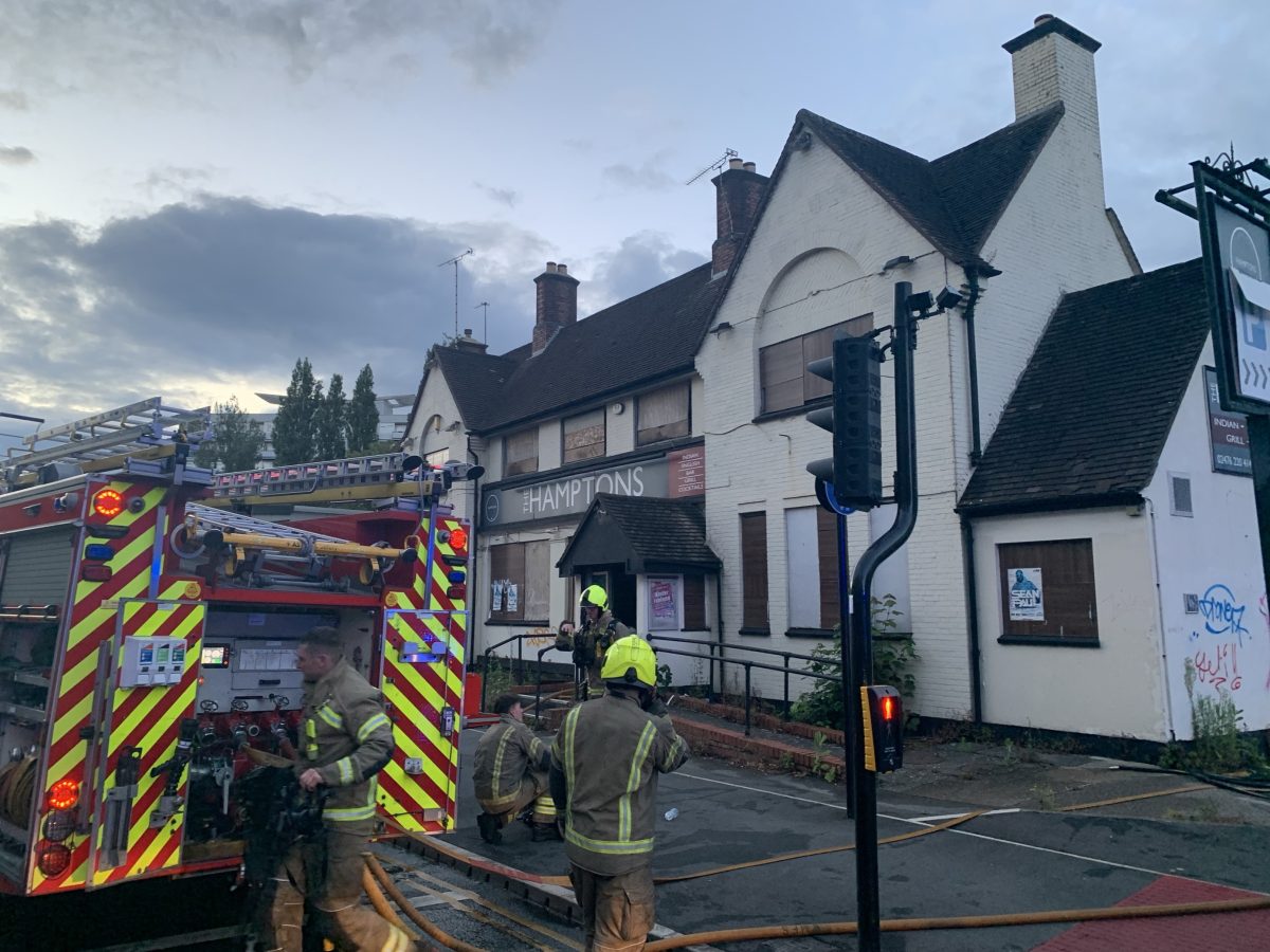 Firefighters said Coventry pub blaze was deliberate - The Coventry Observer