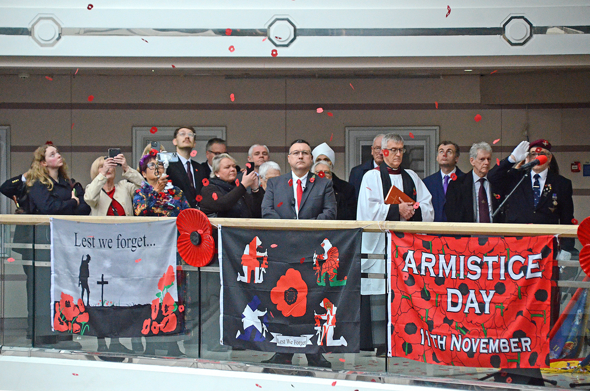 LOOK: Coventry marks Armistice Day with annual poppy drop - The ...
